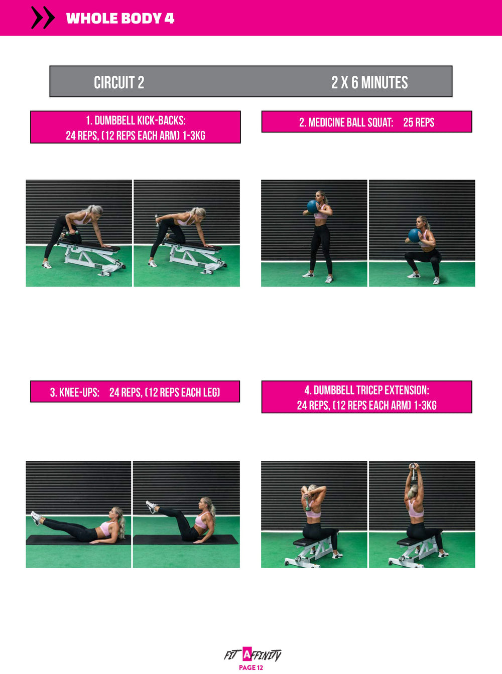 Free 7 Day Home Workout Plan for Women - Fit Affinity