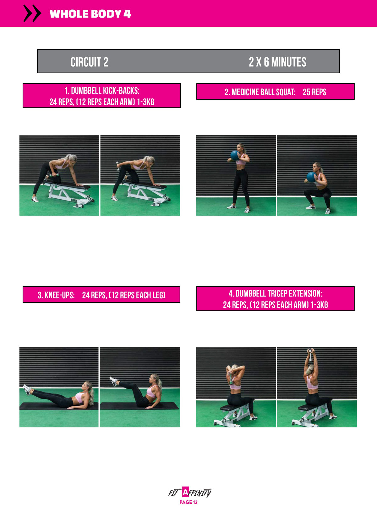 Free 7 Day Home Workout Plan for Women - Fit Affinity